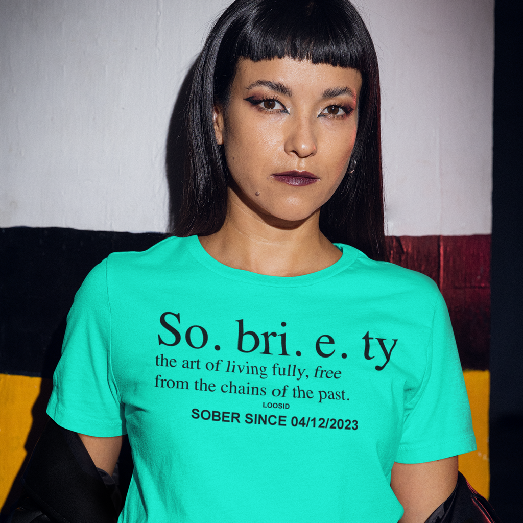 Sober T Shirt | Unisex Sobriety Definition Tee with Custom Sober Date ...